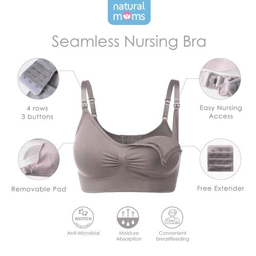 Promo Nursing Bra Natural Moms - Bra New Item - Bra Menyusui - BLACK ...