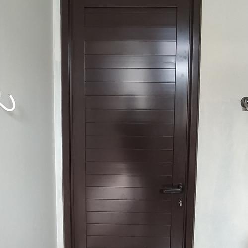 Jual pintu aluminium spandrel double warna coklat coting ukuran 220cm× ...