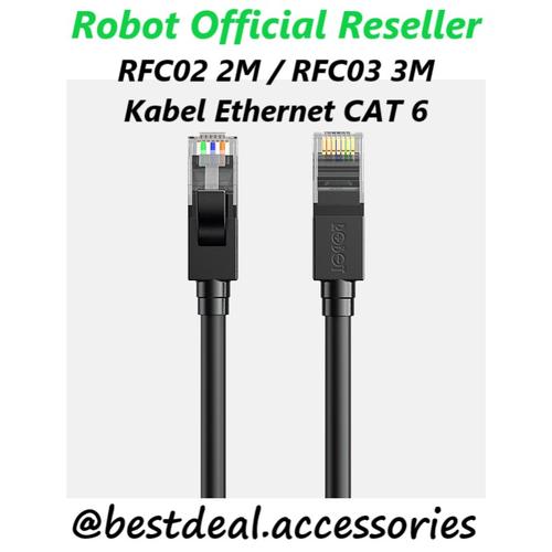 Promo Robot RFC02 2M / RFC03 3M Kabel Ethernet Cable CAT 6 LAN RJ45 - RFC02 2M - Jakarta Pusat ...