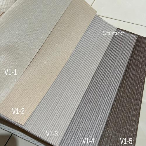 Jual Wallpaper Premium Vinyl Dinding tebal Bertekstur glossy vertikal ...