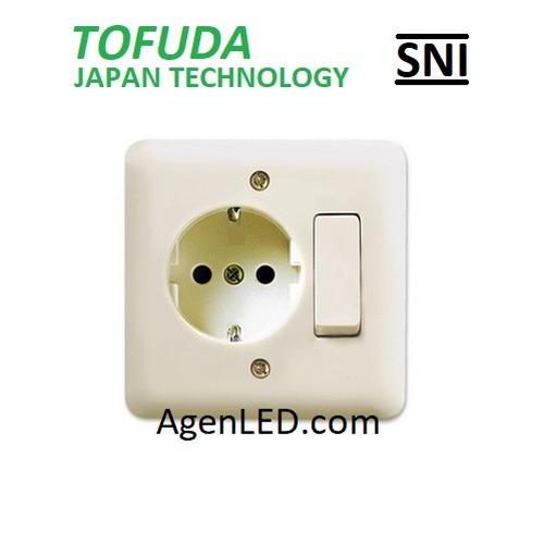 Jual TOFUDA Saklar Engkel + Stop Kontak Arde Single Model broco new gee ...