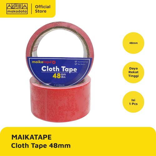 Jual LAKBAN LINEN | CLOTH TAPE MERAH MAIKATAPE 48MM MURAH - Kota ...