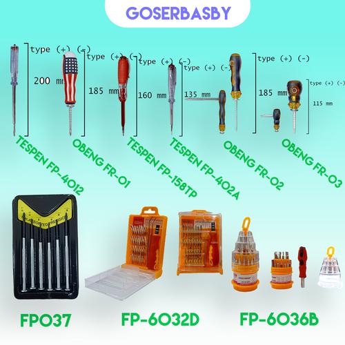 Promo Obeng Tespen 2 ukuran Obeng Set Semua Tipe dan Ukuran - FR02 ...