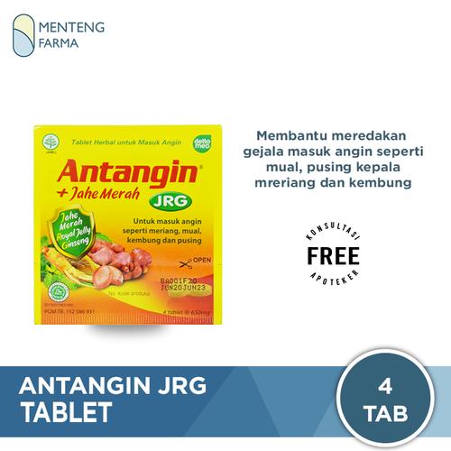 Jual Antangin JRG 4 Tablet - Obat Masuk Angin, Meriang, Mual, Pusing ...