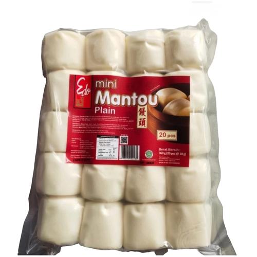 Jual Edo mini mantou plain 360 gr / mantau edo mini plain isi 20 pcs ...
