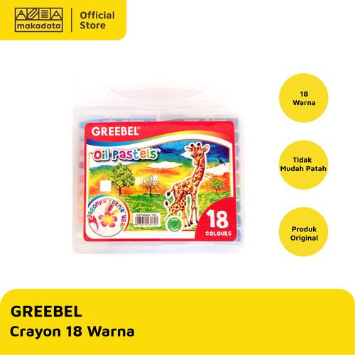 Jual CRAYON | KRAYON | OIL PASTEL GREEBEL ISI 18 WARNA MURAH - Kota ...
