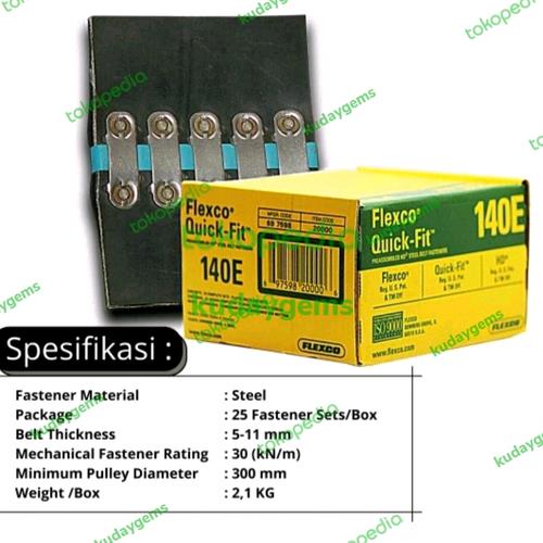 Jual Flexco Quick-Fit 140E Sambungan Conveyor Belt Steel Belt Fastener ...
