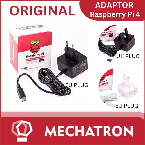 Jual Adaptor Raspberry Pi 4 Original Adapter 5.1V 3A Official Type C ...