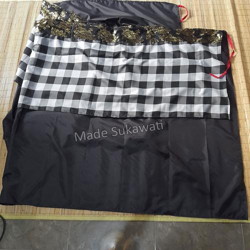 Jual Kain Wastra poleng jadi 100cm x 110cm lapis 2 hiasan dekorasi Bali ...