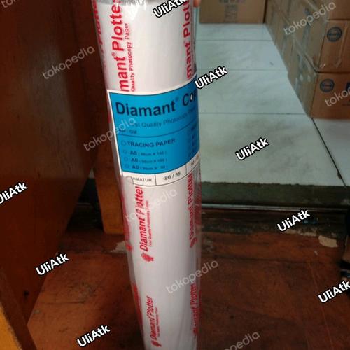 Jual Diamant plotter.kertas kalkir 80/85 A0.80gsm .90cm x 50meter ...
