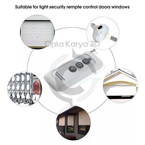Jual 433 MHz Wireless RF Remote Control DC 6V 12V Motor Forward And ...