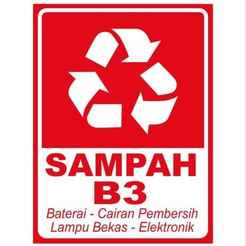 Jual SIGN STIKER . 10X15. SAMPAH B3. RAMBU K3 SAFETY - Jakarta Utara ...