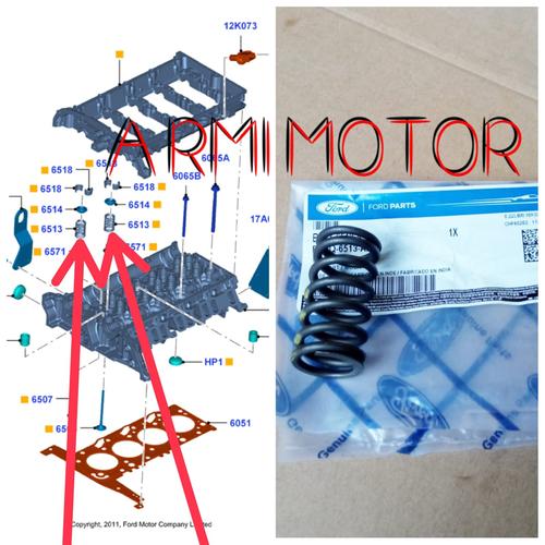 Jual Per Klep Spring Valve Ford Ranger T6 2.200cc 2.2 Everest 2.2L ...