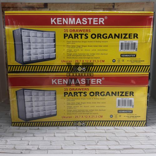 Jual Kenmaster Organizer Rak Susun Drawer 25 Slot Kotak Spare Part ...