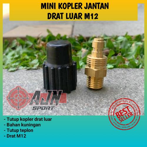 Jual mini kopler jantan drat M12 - Kopler mini jantan drat luar ...
