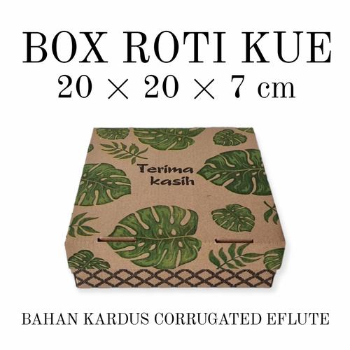 Jual BOX ROTI KUE 20x20x7 / DUS KUE ROTI / KOTAK ROTI KUE / BOX HAMPERS ...