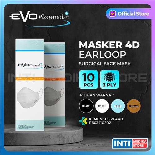 Promo EVO Plusmed - Masker 4D Duckbill 3ply Earloop | Surgical Mask ...