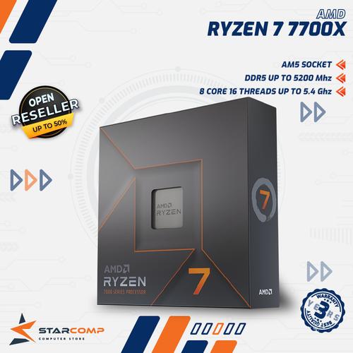 Promo AMD Ryzen 7 7700X 8 Cores 16 Threads Processor AM5 Up to 5.4GHz Cicil 0% 3x - Kab. Sleman ...
