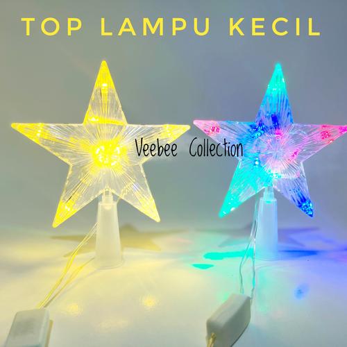 Jual Topper Bintang Lampu LED Pohon natal kecil/ ujung pohon lampu ...