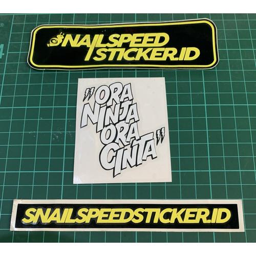 Jual Cutting sticker ora ninja ora cinta meme lucu 7,5x6cm - Putih ...