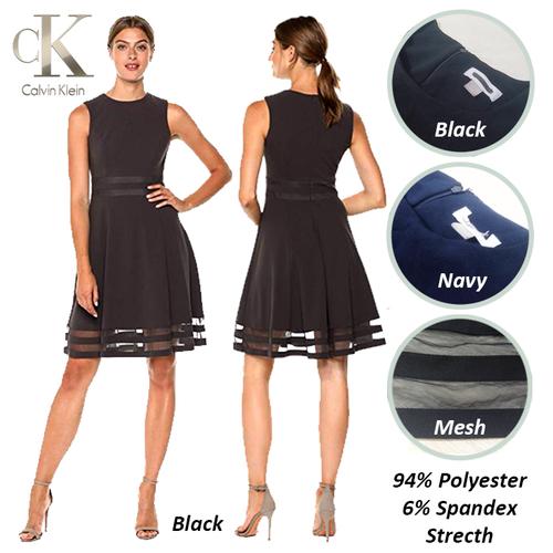 Jual Gaun/Dress wanita CK illusion flare mesh - Navy Blue, USA 6 - Kab ...