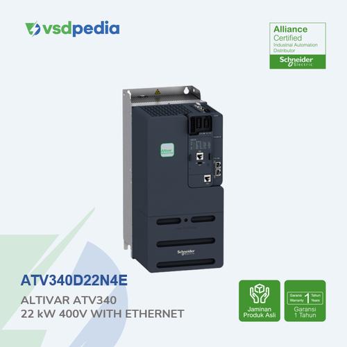 Promo SCHNEIDER ATV340 22KW WITH ETHERNET ATV340D22N4E PENGGANTI ...