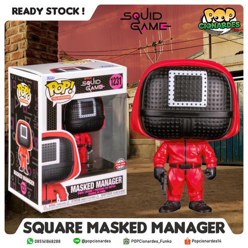Jual Funko POP Netflix - Squid Game - Masked Manager with Square Mask ...
