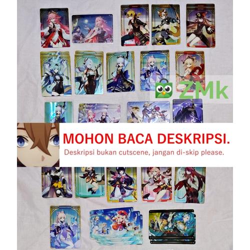 Promo Genshin Impact Metal Card Yae Kokomi Yoimiya Ayaka Thoma Gorou ...