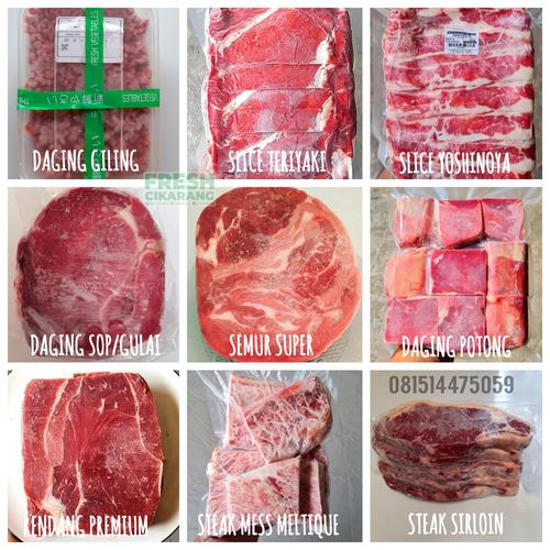 Jual Aneka Daging Slice Sapi Ausy Halal Murah Frozen Food Cikarang ...
