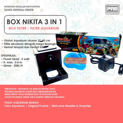 Jual Nikita Star NS 222 Paket 3 in 1 Pompa Dan Top Box Filter Aquarium - NS 222 SAJA - Kota ...