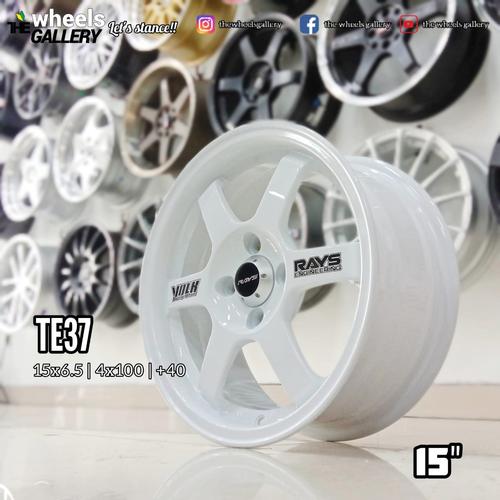 Jual Velg Mobil JF Luxury TE37/Victory 15" 4x100 By RH Wheels - ARTIC SILVER - Kota Tangerang ...