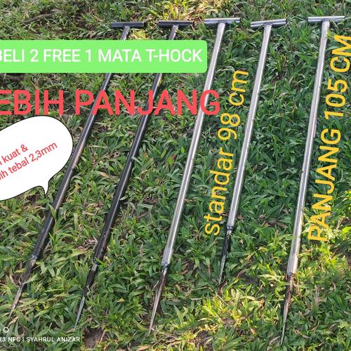 Jual TOJOK SAWIT PANJANG 105 CM TEBAL 2,3MM KALPANIS HITAM STAINLES 1MM ...