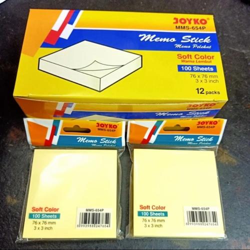 Jual Memo stick / Sticky note Joyko MMS 654 P 75mm x 75mm - Jakarta ...