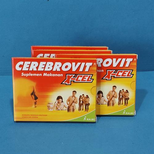 Jual cerebrovit xcel strip 10 kapsul / cerebrovit x cel ginko vitamin ...