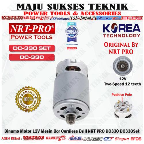 Jual Dinamo Motor Bor Cordless NRT PRO 330 DC / 330 DC Set + Carbon ...
