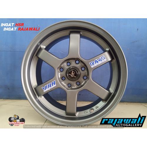 Jual VELG MOBIL TE37 RING 16 GUNMETAL UNTUK JAZZ CITY MOBILIO FREED ...