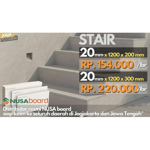 Jual NUSA Board STAIR- papan semen silika untuk tangga - 200 mm - Kab ...