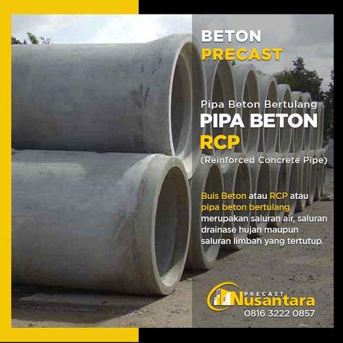 Jual Pipa RCP ukuran diameter 1200 RJ X 2450 MM /Pipa Beton /Buis Beton 120 - Kab. Tangerang ...