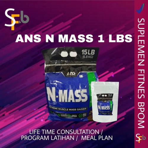 Jual ANS NMASS N MASS GAINER 1 LBS WEIGHT GAINER 1 LBS PENAMBAH BERAT ...