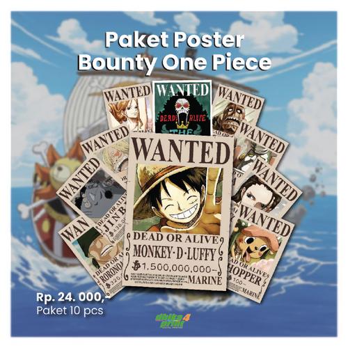 Jual Poster Bounty One Piece | Size A5 |Paket Min 10 Poster | Poster ...