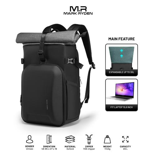 Promo Mark Ryden MR2913 Camera Backpack Bag - Tas Ransel Kamera - BLACK ...