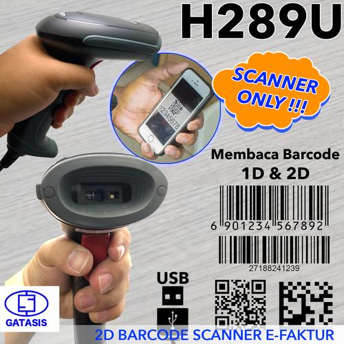 Jual 2D Barcode Scanner Model H289U Scan QR Code E-Faktur - Scanner ...