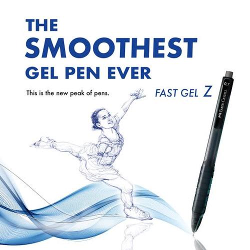 Jual FABER CASTELL FAST GEL Z MECHANICAL CLICK GEL PEN PULPEN CETEK ...
