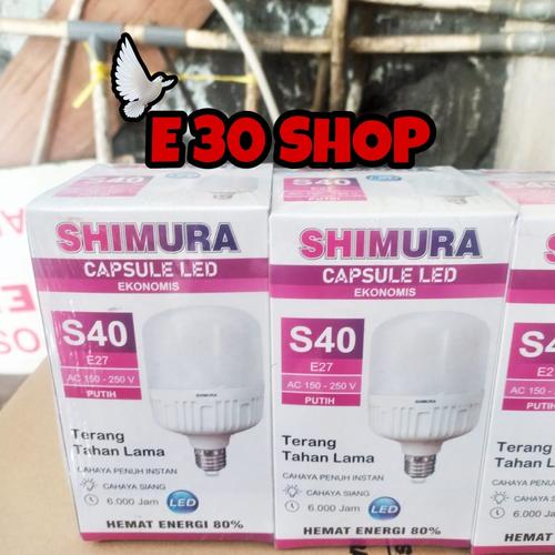 Jual Bohlam Lampu LED Kapsul 40 Watt SHIMURA Cahaya Putih - Jakarta Pusat - E30 SHOP | Tokopedia