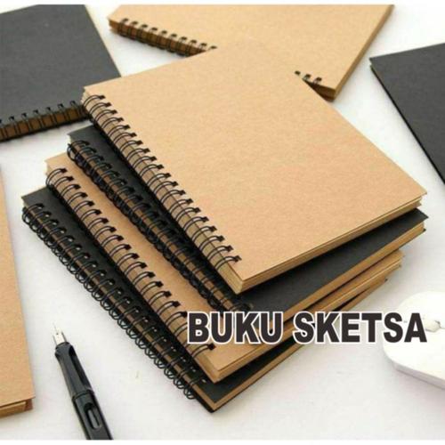 Promo Buku Sketsa Sketchbook A5 A6 Brown Book Paper Sketch Book Buku ...