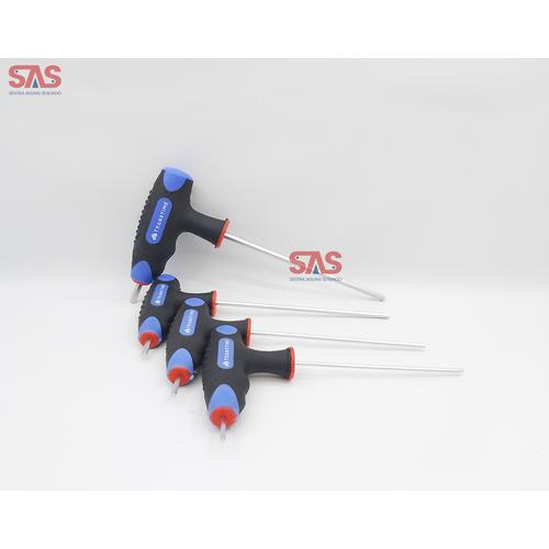 Jual Kunci T Hexagonal Key with T Handle CR-V matt finish 4mm~2mm - 4mm ...