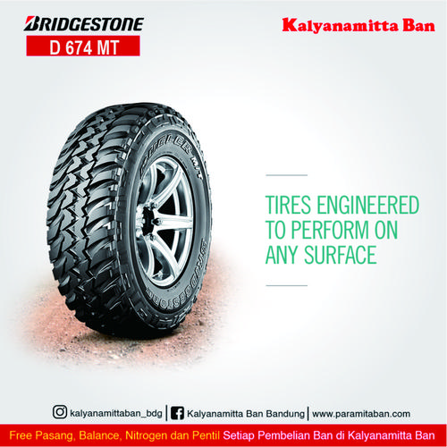 Promo Ban Offroad Bridgestone 265/65 R17 D674 MT Ban Mobil Hilux Cicil ...