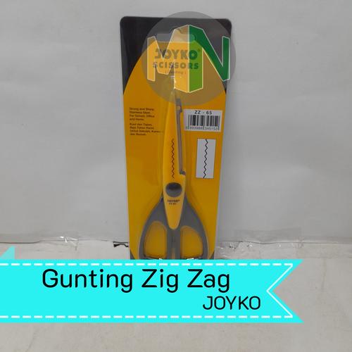 Jual Gunting Gerigi Gunting Zig Zag Joyko Scissors Kain ZZ-65 - Kota ...