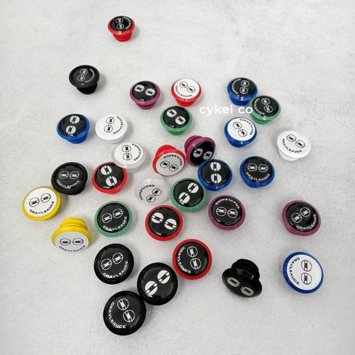 Jual gravlsauce handlebar end plug color block bar end plugs ...