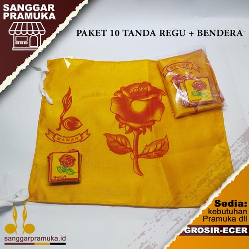 Jual Paket Tanda regu Pramuka Putri Badge dan Bendera - Mawar - Kab ...